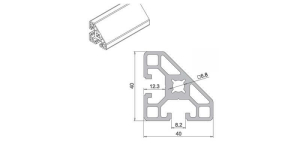 Industrial Aluminium Profile 40-series - Professional Aluminium Section ...