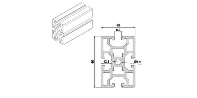 Industrial Aluminium Profile 40-series - Professional Aluminium Section ...